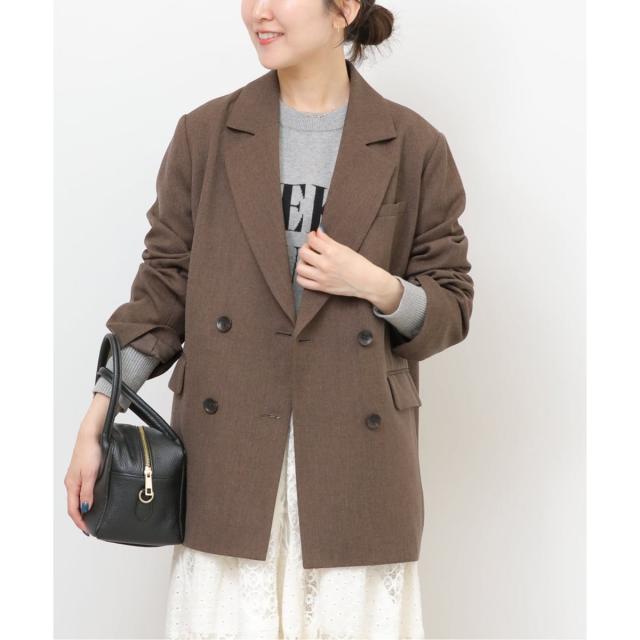 ジャーナルスタンダード レリューム（JOURNAL STANDARD relume）/《追加》ツイーディーツイルテーラードダブルジャケット