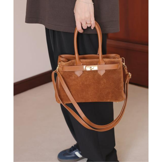 ジャーナルスタンダード レリューム（JOURNAL STANDARD relume）/【AULENTTI/オウレンティ】サイドスウェードボストンバッグ