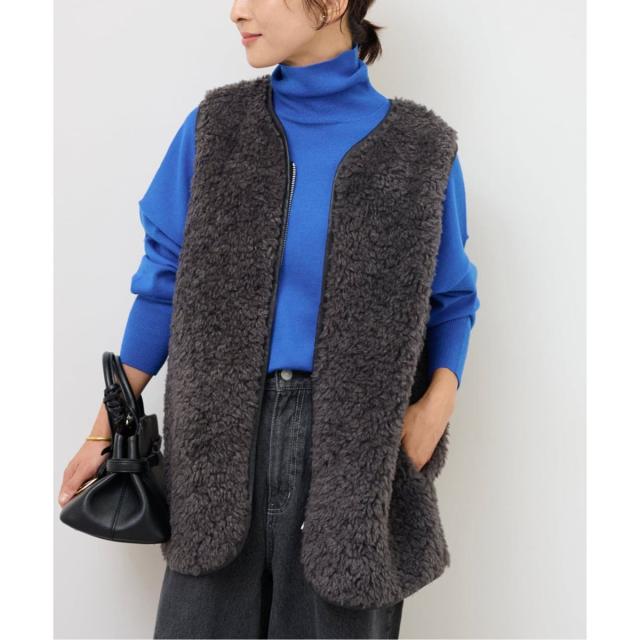 ジャーナルスタンダード レリューム（JOURNAL STANDARD relume）/《WEB限定追加》シープフェイクファージップベスト