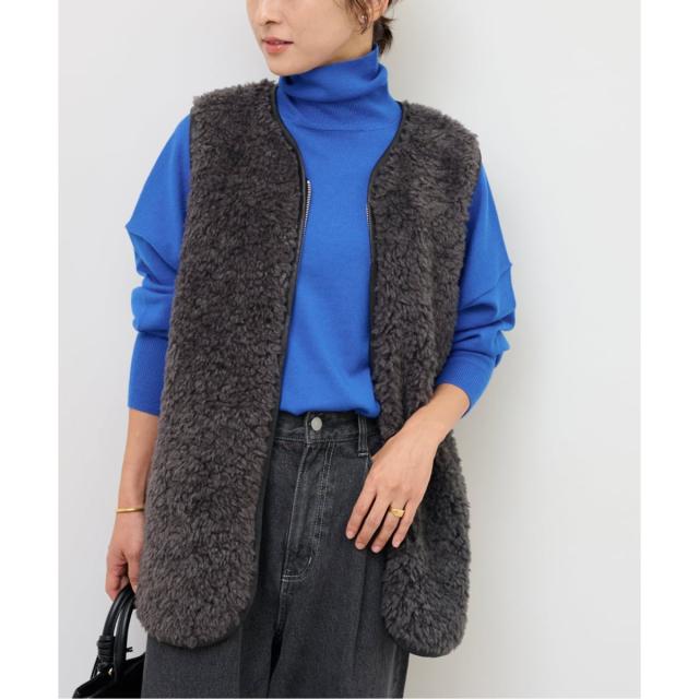 ジャーナルスタンダード レリューム（JOURNAL STANDARD relume）/《WEB限定追加》シープフェイクファージップベスト