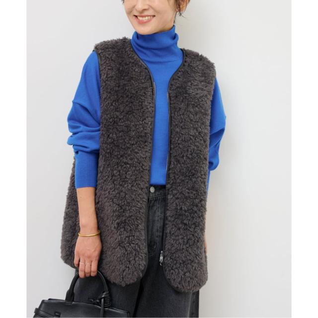 ジャーナルスタンダード レリューム（JOURNAL STANDARD relume）/《WEB限定追加》シープフェイクファージップベスト