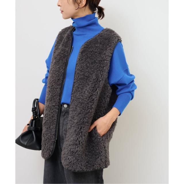 ジャーナルスタンダード レリューム（JOURNAL STANDARD relume）/《WEB限定追加》シープフェイクファージップベスト