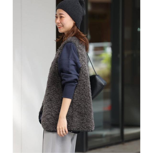 ジャーナルスタンダード レリューム（JOURNAL STANDARD relume）/《WEB限定追加》シープフェイクファージップベスト