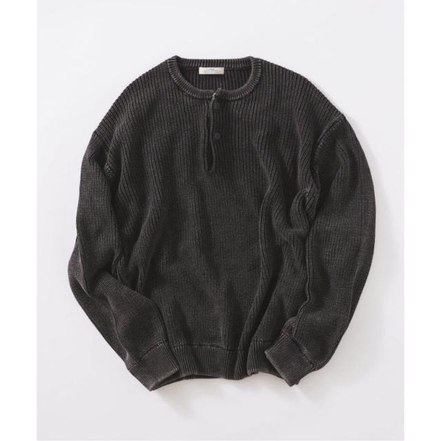 ジャーナルスタンダード レリューム（JOURNAL STANDARD relume）/フェードコットン ヘンリーネックニット