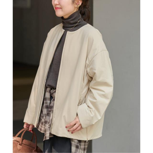 ジャーナルスタンダード レリューム（JOURNAL STANDARD relume）/パフィーノーカラーサイドジップブルゾン