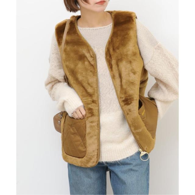 ジャーナルスタンダード レリューム（JOURNAL STANDARD relume）/【BARBOUR/バブアー】 KARIN FAUX FUR GILET:ベスト