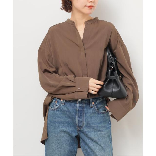 ジャーナルスタンダード レリューム（JOURNAL STANDARD relume）/バンドカラースキッパーブラウス