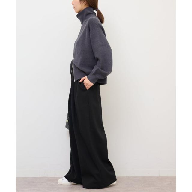 ジャーナルスタンダード レリューム（JOURNAL STANDARD relume）/《追加予約2》ウォッシャブルサージストレッチタックワイドパンツ