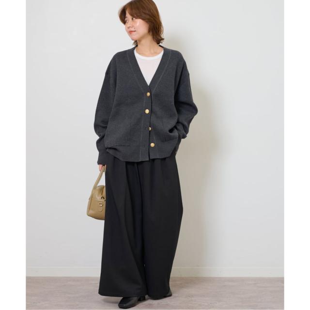 ジャーナルスタンダード レリューム（JOURNAL STANDARD relume）/《追加予約2》ウォッシャブルサージストレッチタックワイドパンツ