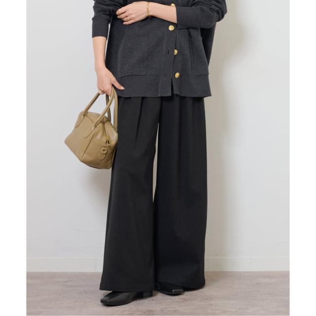 ジャーナルスタンダード レリューム（JOURNAL STANDARD relume）/《追加予約2》ウォッシャブルサージストレッチタックワイドパンツ