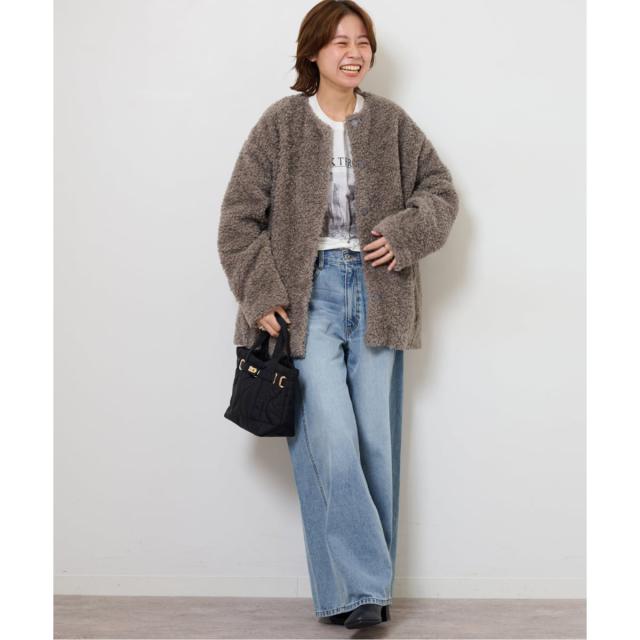 ジャーナルスタンダード レリューム（JOURNAL STANDARD relume）/《WEB限定追加予約2》ボアカラーレスジャケット