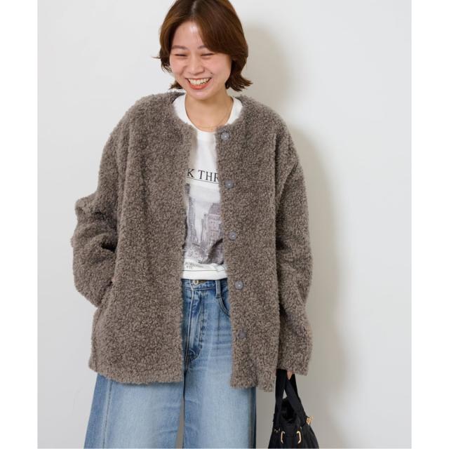 ジャーナルスタンダード レリューム（JOURNAL STANDARD relume）/《WEB限定追加予約2》ボアカラーレスジャケット