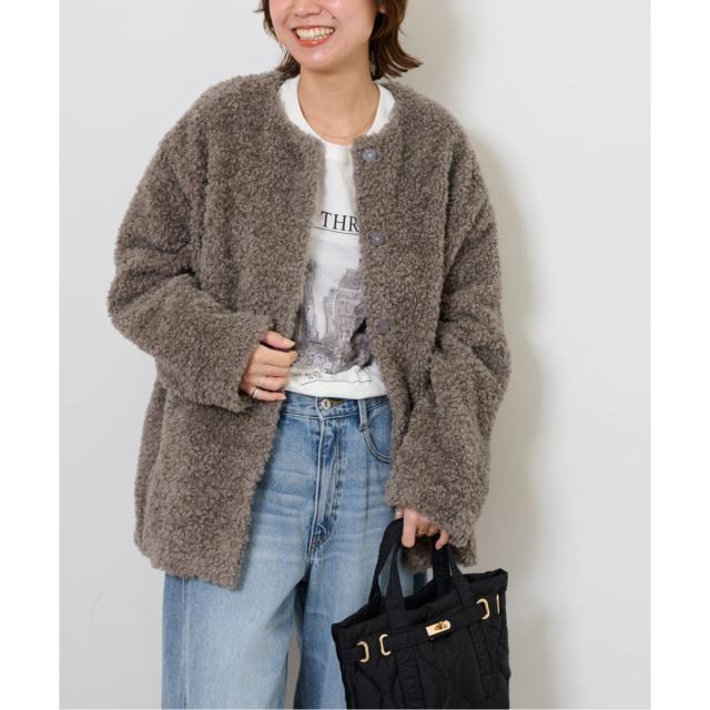 ジャーナルスタンダード レリューム（JOURNAL STANDARD relume）/《WEB限定追加予約2》ボアカラーレスジャケット