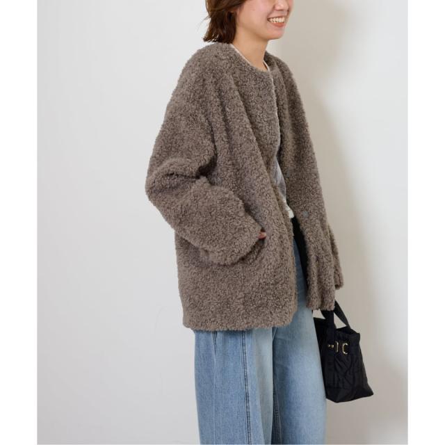 ジャーナルスタンダード レリューム（JOURNAL STANDARD relume）/《WEB限定追加予約2》ボアカラーレスジャケット