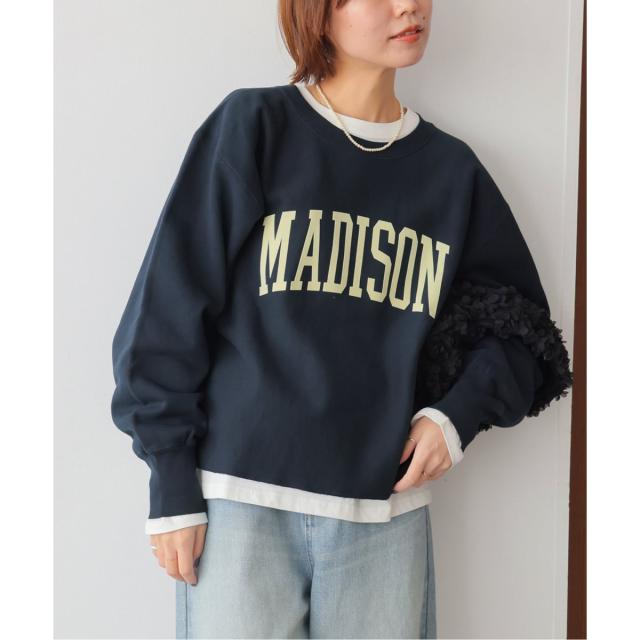 ジャーナルスタンダード レリューム（JOURNAL STANDARD relume）/《予約》［26SS新作］クロップドフロッキーロゴスウェット