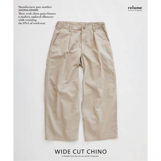 ジャーナルスタンダード レリューム（JOURNAL STANDARD relume）/《予約》ワイド カット チノパンツ