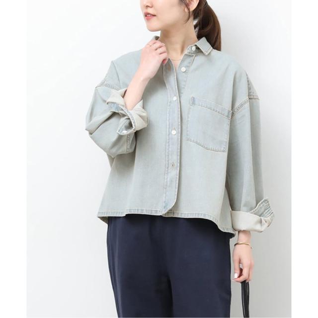 ジャーナルスタンダード レリューム（JOURNAL STANDARD relume）/《予約》クロップドデニムシャツ