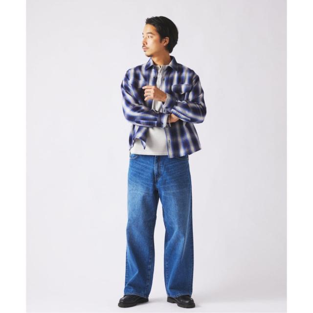 ジャーナルスタンダード レリューム（JOURNAL STANDARD relume）/《予約》クラフトデニム 13．5OZ ワイド ストレート デニム