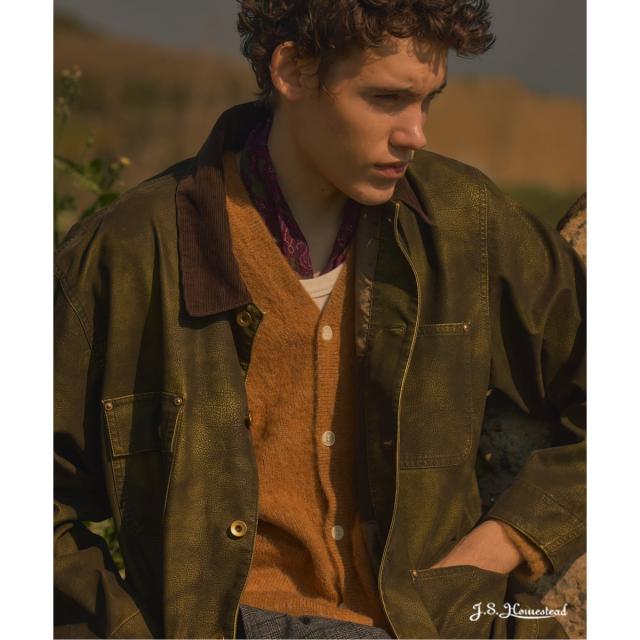 J．S．ホームステッド（J．S．stead）/J．S．stead / フロック レザー カバーオール