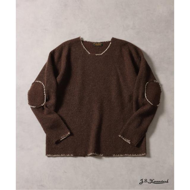 J．S．ホームステッド（J．S．stead）/J．S．stead / ブランケット ステッチ リブ ニット