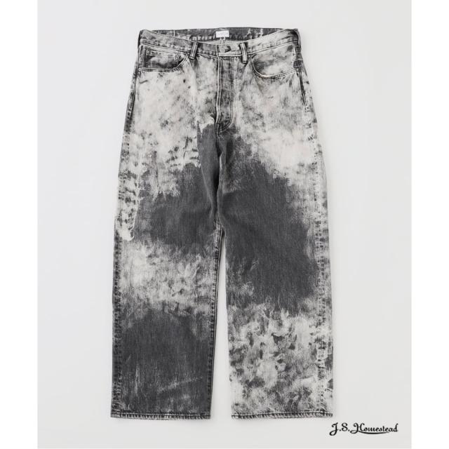 J．S．ホームステッド（J．S．stead）/J．S．stead / ブラック スプラッシュ エイジング デニム 5ポケ パンツ
