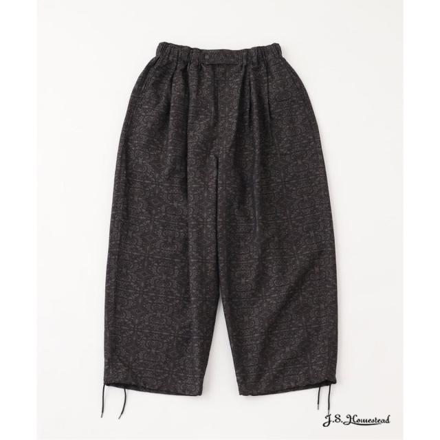 J．S．ホームステッド（J．S．stead）/J．S．stead / ペイズリー ジャガード エアクルー パンツ