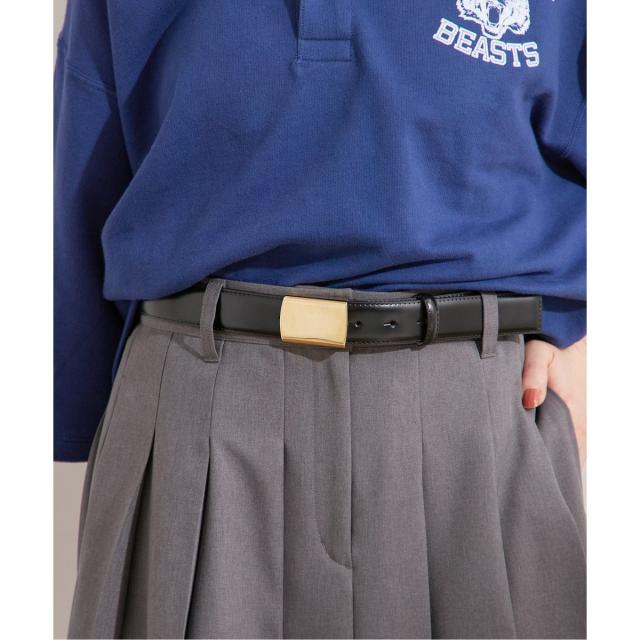 ジャーナルスタンダード レサージュ（journal standard L’essage）/【MAISON BOINET】30 mm plaque belt in box leather li