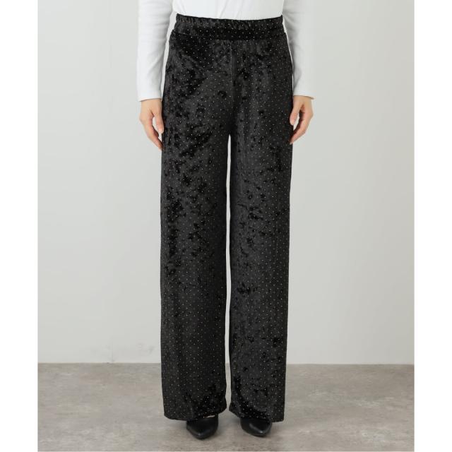 ジャーナルスタンダード レサージュ（journal standard L’essage）/【SIMONE WILD/シモーネ ワイルド】STUD VELVET COZY PANTS：パンツ