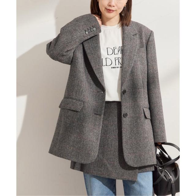 ジャーナルスタンダード レサージュ（journal standard L’essage）/シェットランドウールチェックジャケット