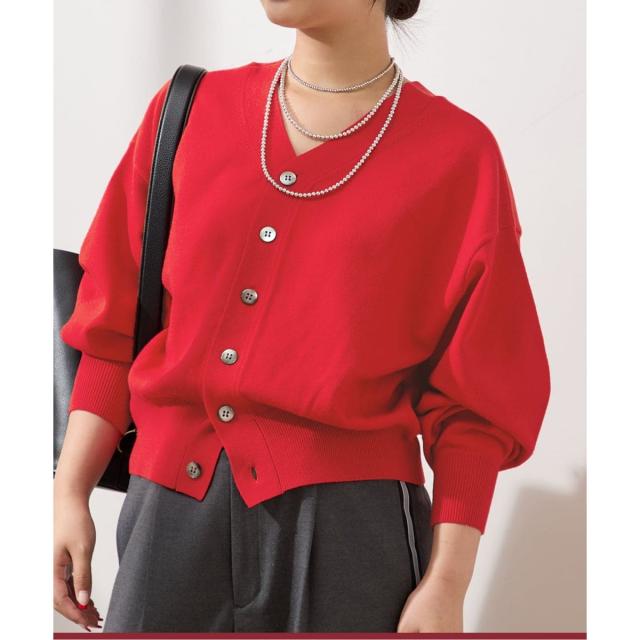 ジャーナルスタンダード レサージュ（journal standard L’essage）/WOOLプレーティング2WAYカーディガン