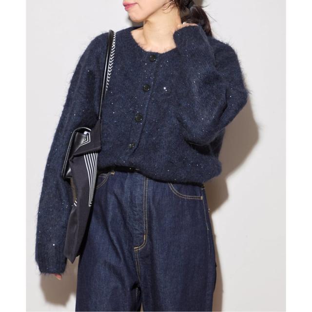 ジャーナルスタンダード レサージュ（journal standard L’essage）/アルパカMIXスパンコールカーディガン