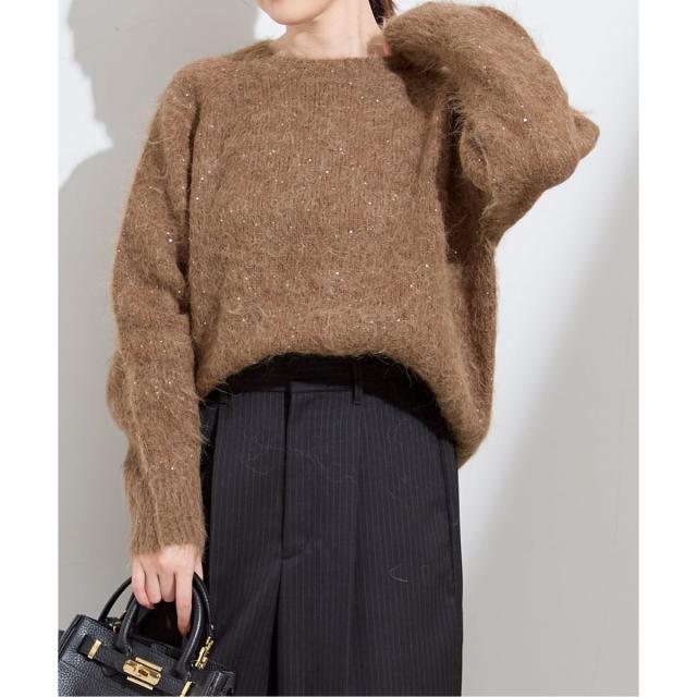 ジャーナルスタンダード レサージュ（journal standard L’essage）/アルパカMIXスパンコールプルオーバー