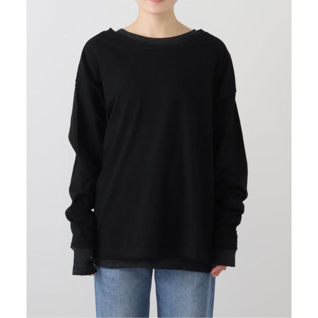 ジャーナルスタンダード レサージュ（journal standard L’essage）/【INSCRIRE /アンスクリア】Plating Rib Layered Tee：カットソー