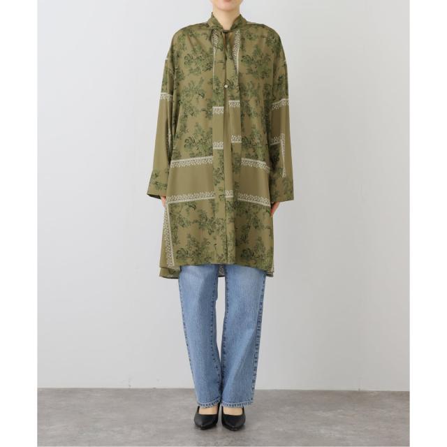 ジャーナルスタンダード レサージュ（journal standard L’essage）/スカーフプリントボウタイワンピース