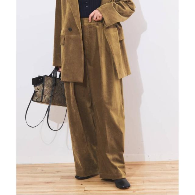 ジャーナルスタンダード レサージュ（journal standard L’essage）/《追加4》ストレッチコーデュロイ 2タックパンツ