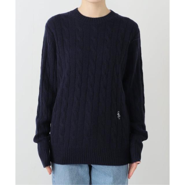 ジャーナルスタンダード レサージュ（journal standard L’essage）/【SPORTY&RICH/スポーティアンドリッチ】SRC Cableknit Cashmere Sw