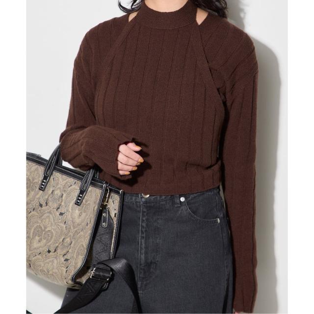 【NEW】ジャーナルスタンダード レサージュ（journal standard L’essage）/ワイドRIBホルターベスト