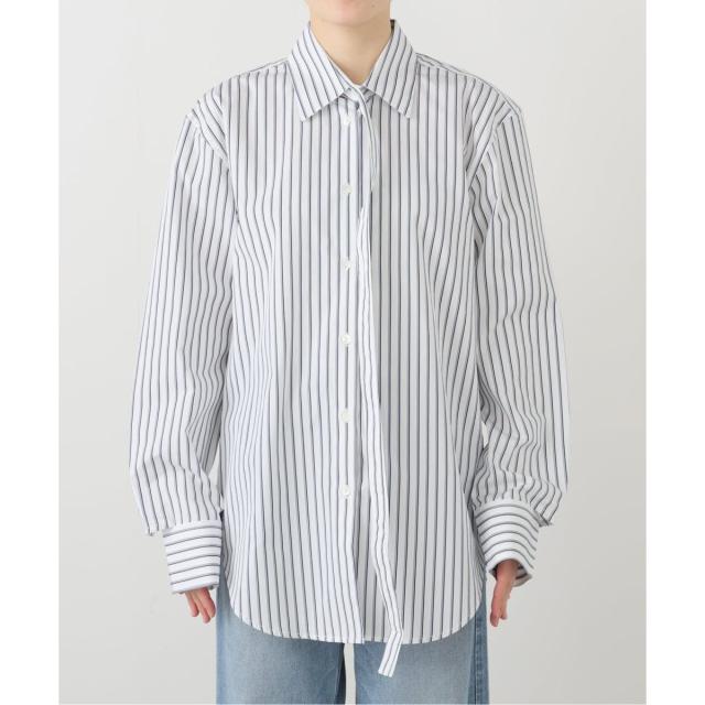 【NEW】ジャーナルスタンダード レサージュ（journal standard L’essage）/【ROHE/ロヘ】Deconstructed striped shirt：シャツ