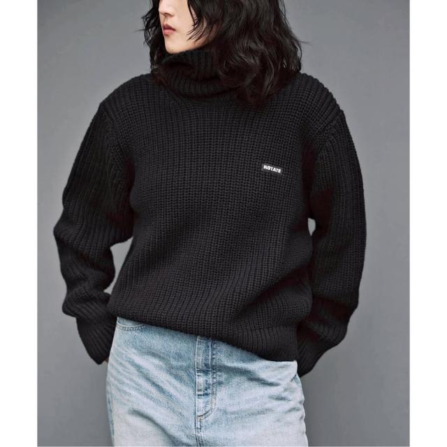 【NEW】ジャーナルスタンダード レサージュ（journal standard L’essage）/【ROTATEローテート】Knit Turtleneck Jumper：ニット