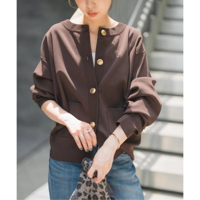 スピック＆スパン（Spick and Span）/《WEB限定 / 追加》ウォッシャブルクルーネックカーディガン