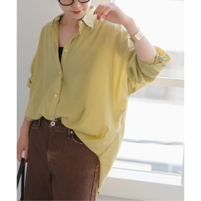 スピック＆スパン（Spick and Span）/《追加》ガーメントダイカシュクールシャツ