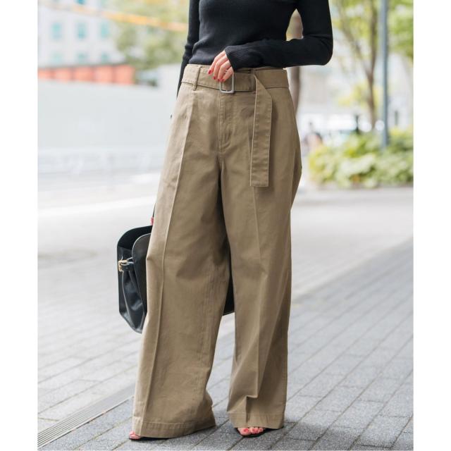 スピック＆スパン（Spick and Span）/ベルトワイドレッグチノ