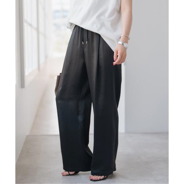 スピック＆スパン（Spick and Span）/《WEB限定 / 追加》ワッシャーサテンイージーパンツ