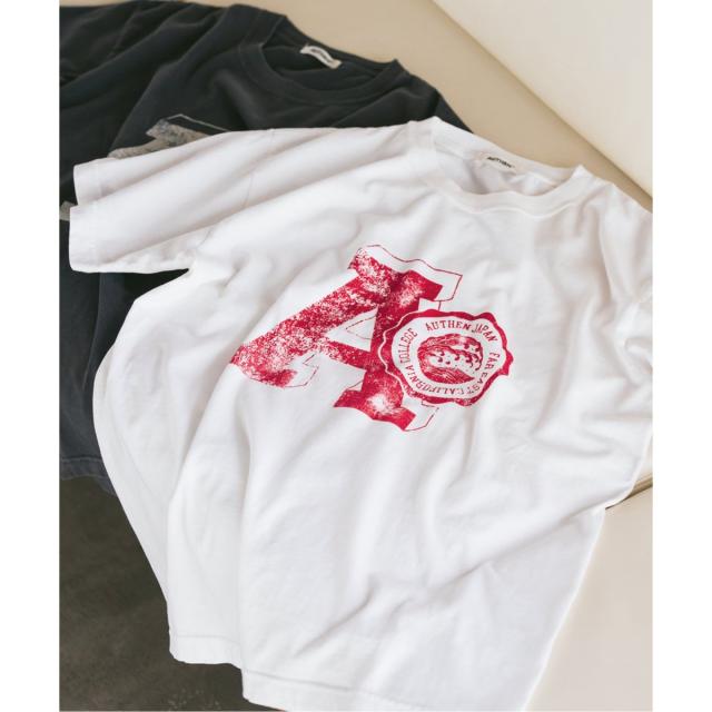 スピック＆スパン（Spick and Span）/AUTHEN / オーセン SS FEC FLOCKY PRINT T−SHIRT