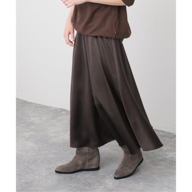 スピック＆スパン（Spick and Span）/サテンフレアスカート