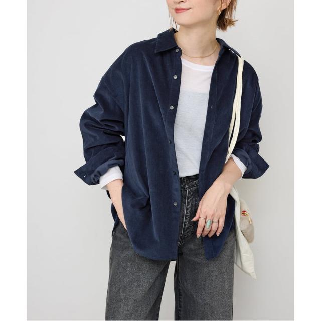 スピック＆スパン（Spick and Span）/《追加》コットンコーデュロイルーズシャツ