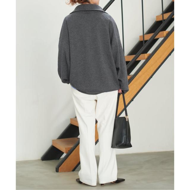 スピック＆スパン（Spick and Span）/《予約》ミラノリブハーフジップ