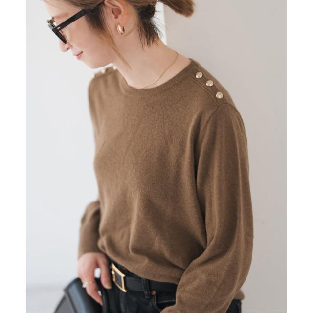 スピック＆スパン（Spick and Span）/VIS/Wショルダーボタンプルオーバー