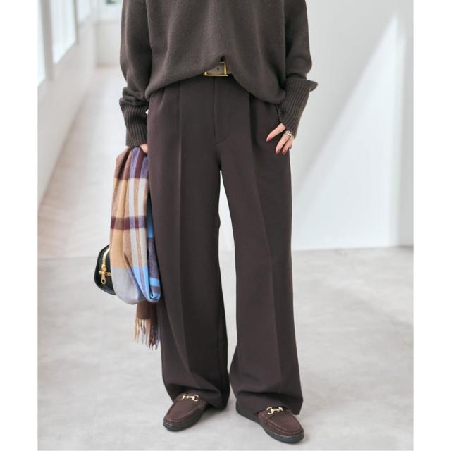 スピック＆スパン（Spick and Span）/《追加2》ダブルクロスツータックパンツ