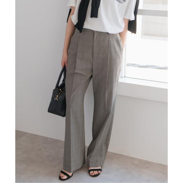 スピック＆スパン（Spick and Span）/《追加》ウォッシャブルチェックストレッチパンツ